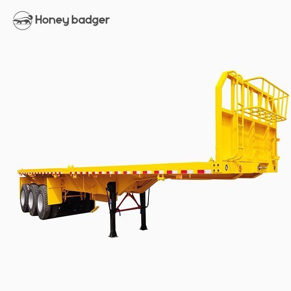 Tri Axle Flatbed Semi Trailer – Honey Badger Vehicle | Honey Badger ...